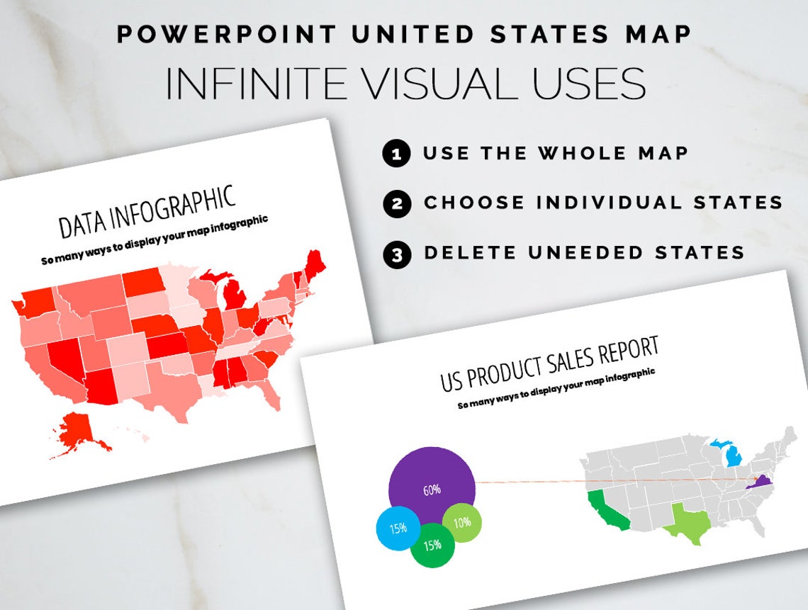 United States Map Powerpoint Template | Editable Template ...