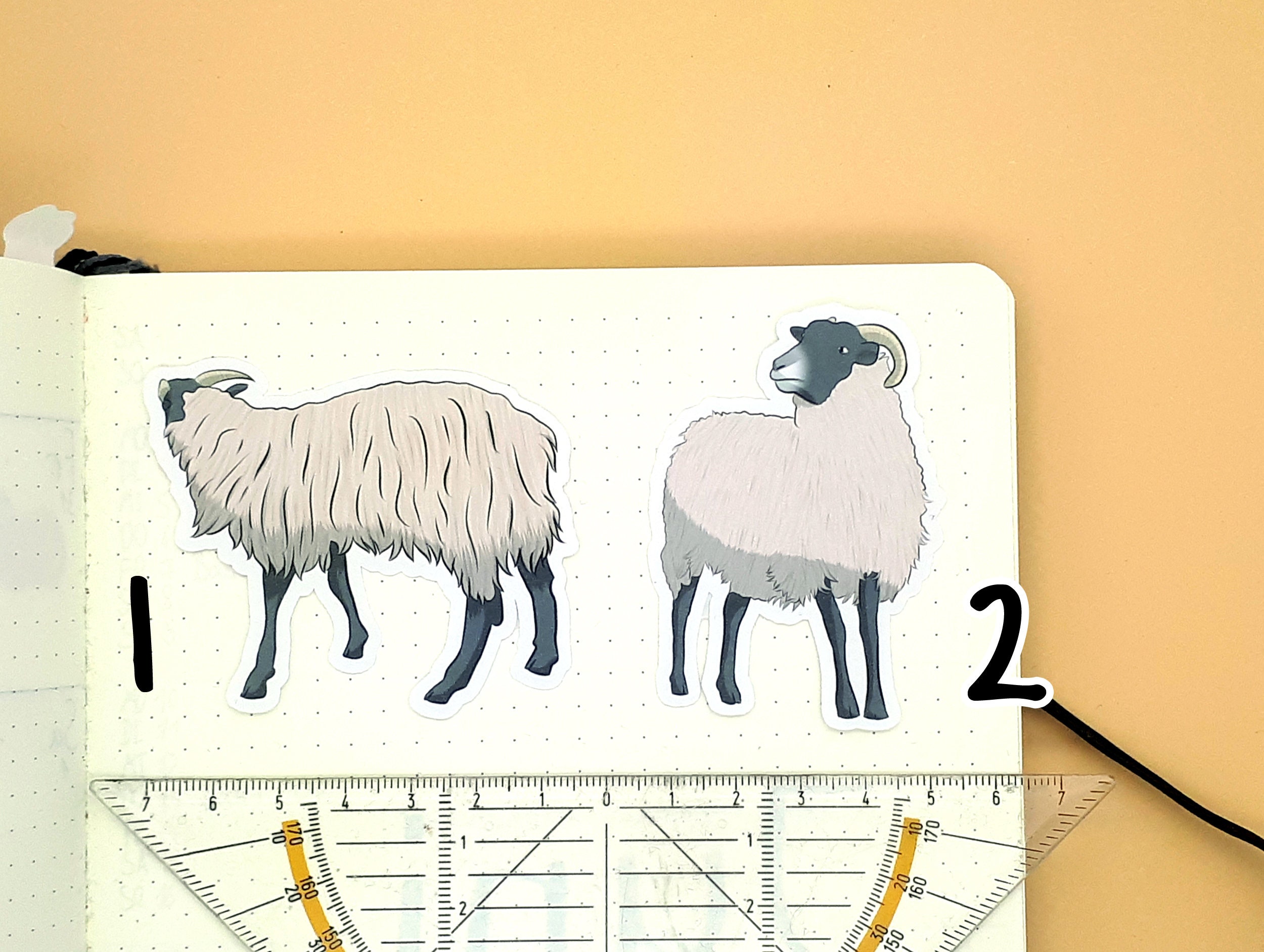 Sheep Sticker Made of Vinyl in Small and Big Sizes for Your - Etsy