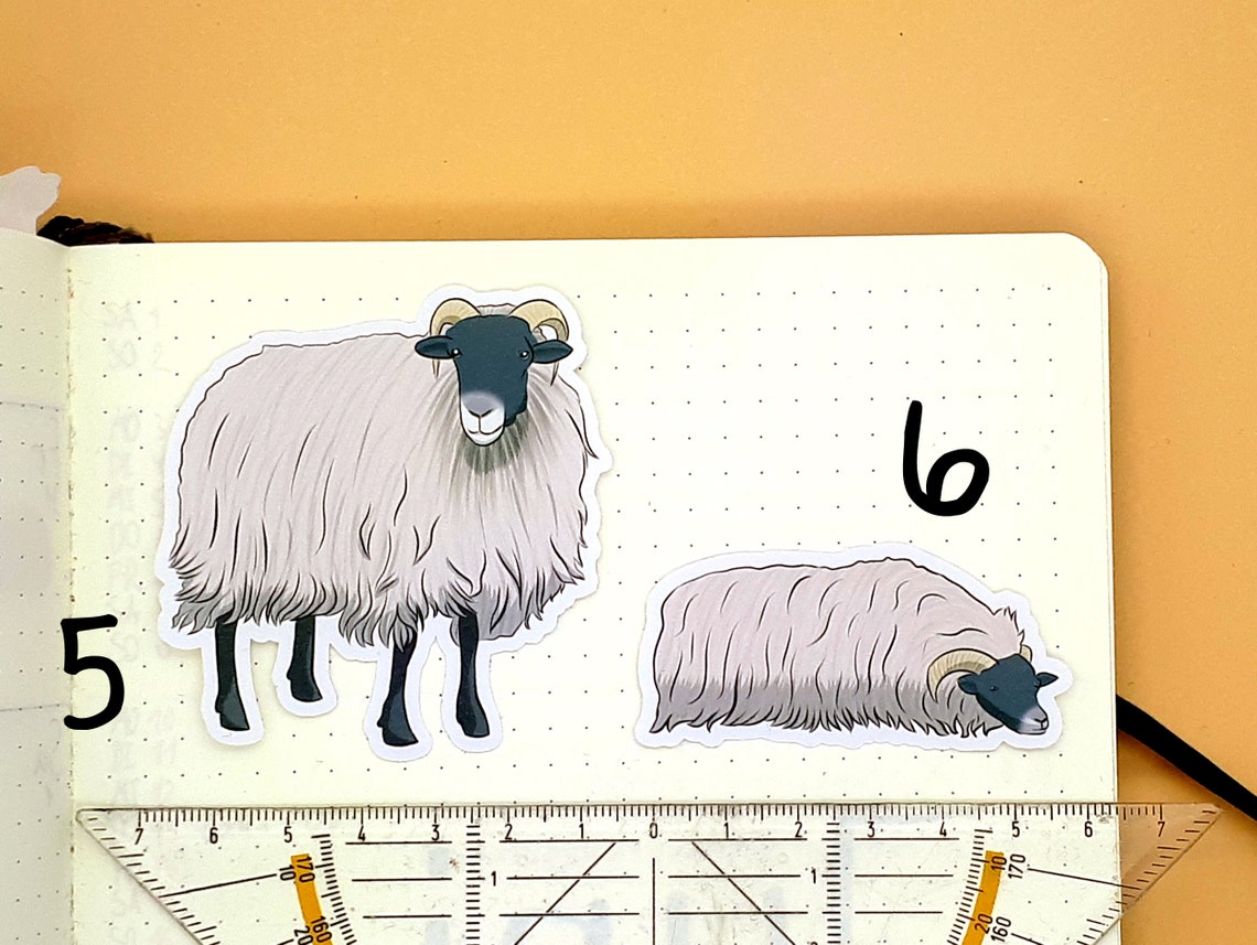 Sheep Sticker Made of Vinyl in Small and Big Sizes for Your - Etsy