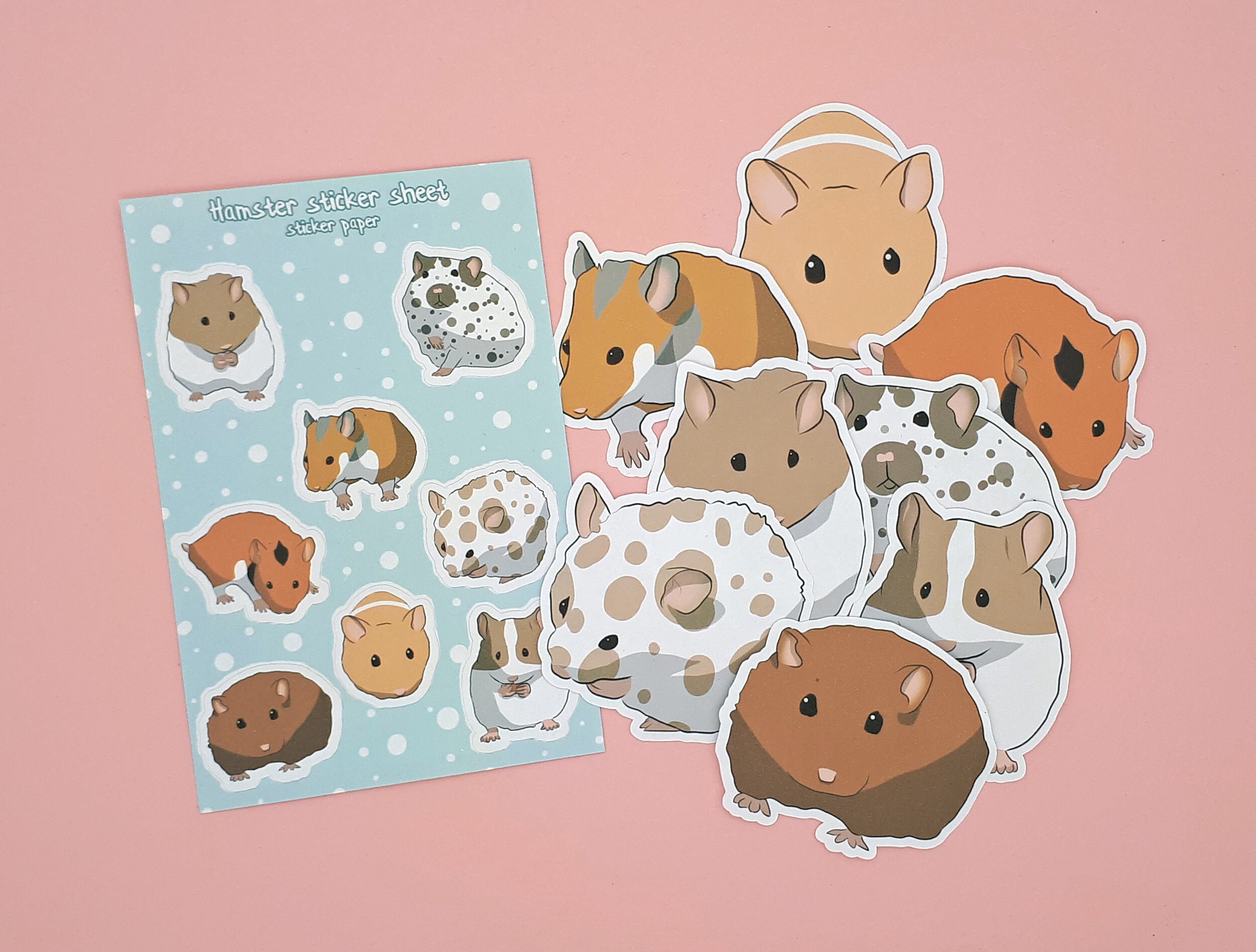 Hamster Sticker Made of Vinyl in Small and Big Sizes for Your - Etsy