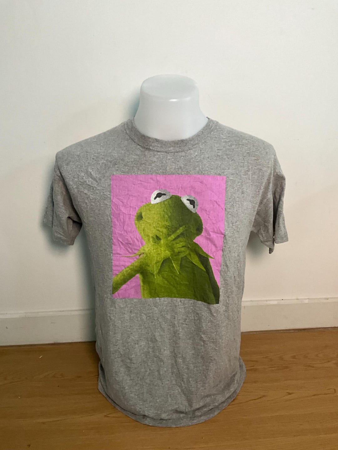 Vintage Kermit the Frog Muppets Gray Shirt - Etsy
