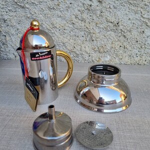 Orchidea Stovetop Moka Pot,in Stainless Steal Manufactured Inoxpran ...