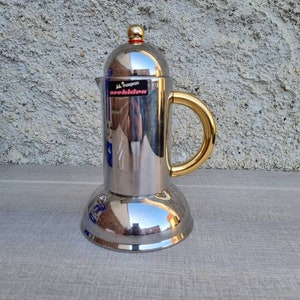 Orchidea Stovetop Moka Pot,in Stainless Steal Manufactured Inoxpran ...