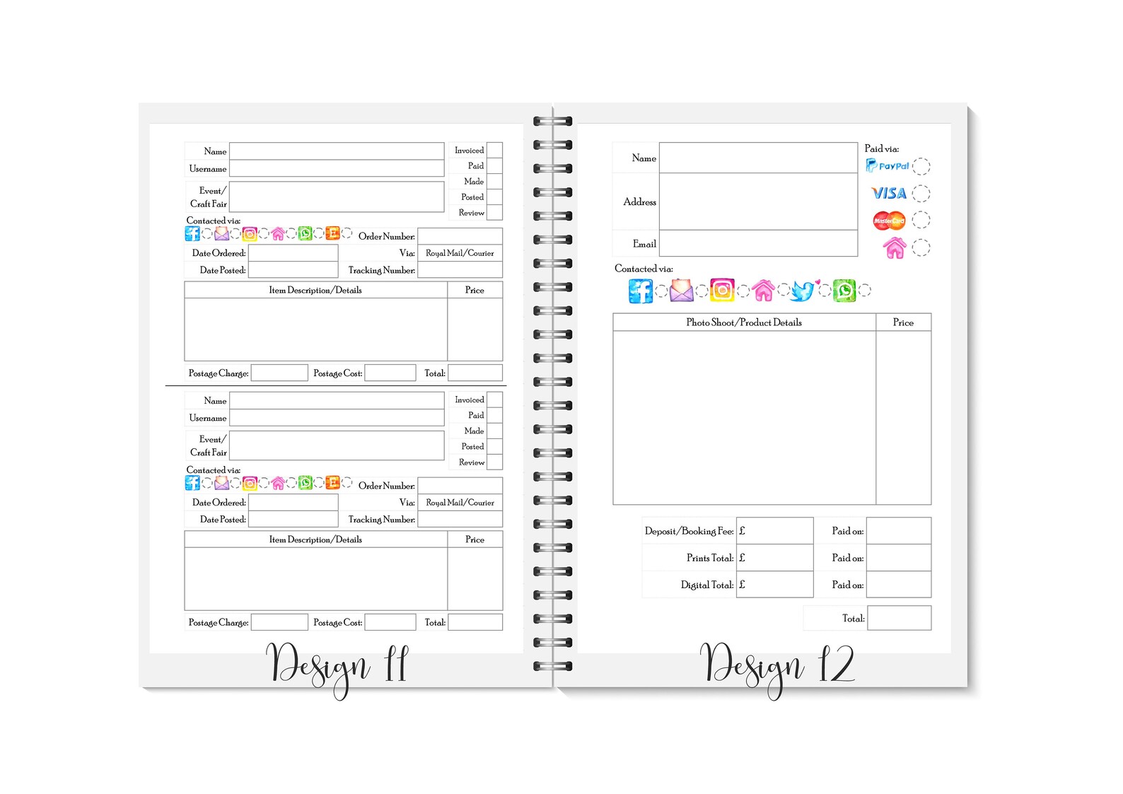 A5 Order Book - Etsy UK
