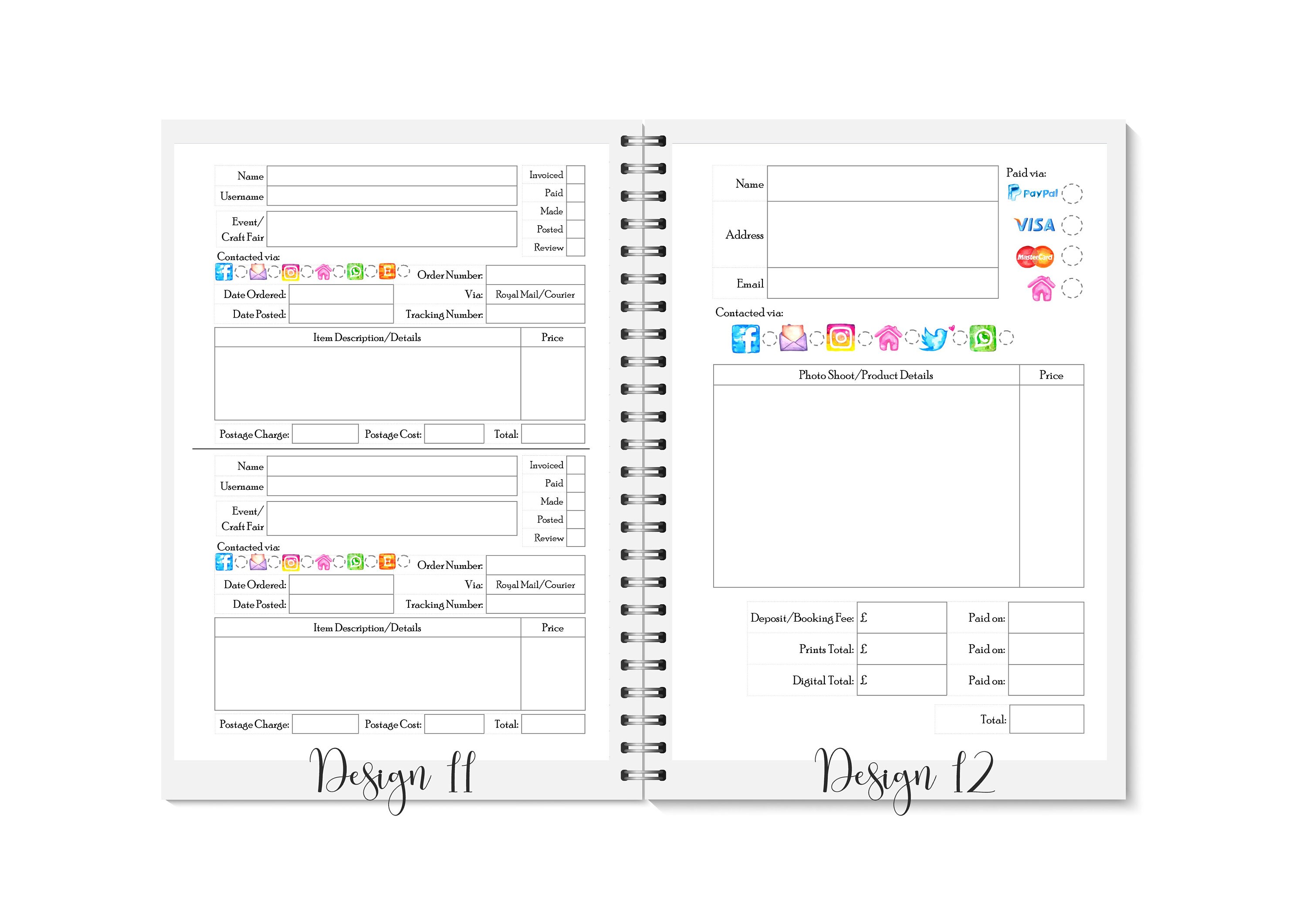 A5 Order Book - Etsy UK