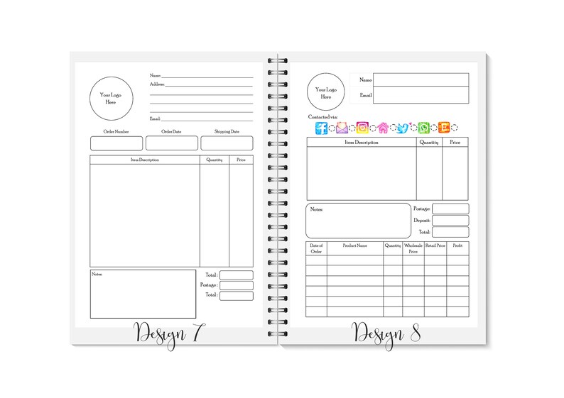 A5 Order Book - Etsy UK