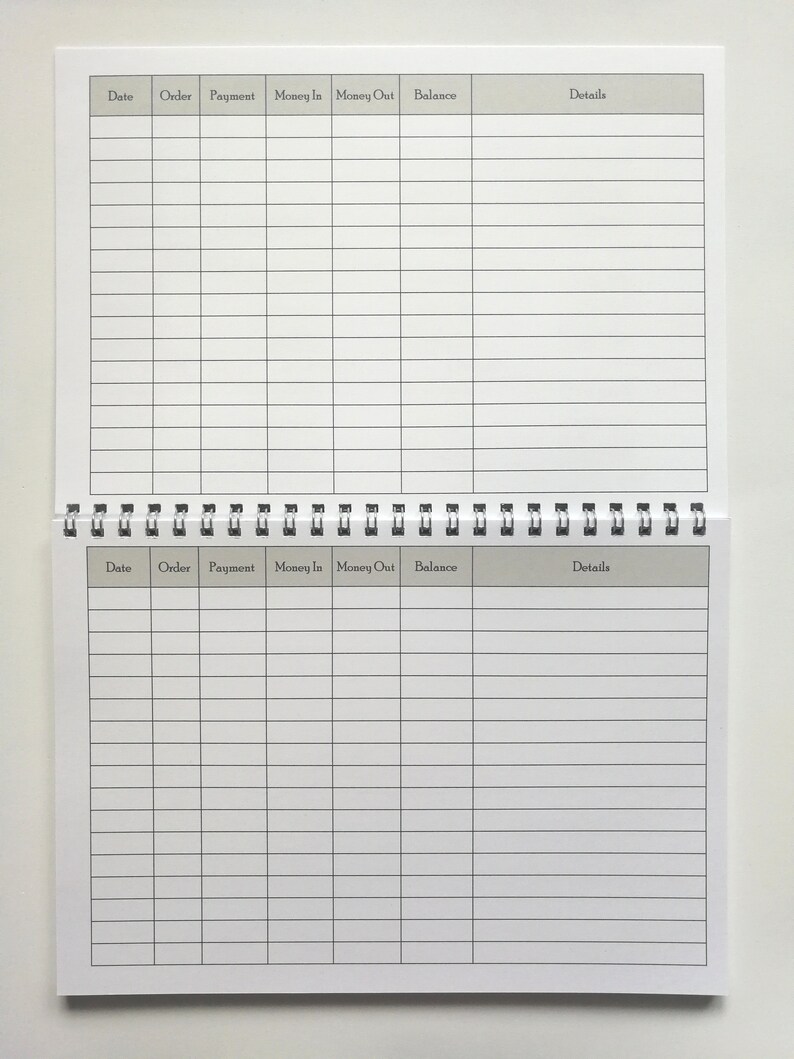 A5/A4 Accounts Book - Etsy UK