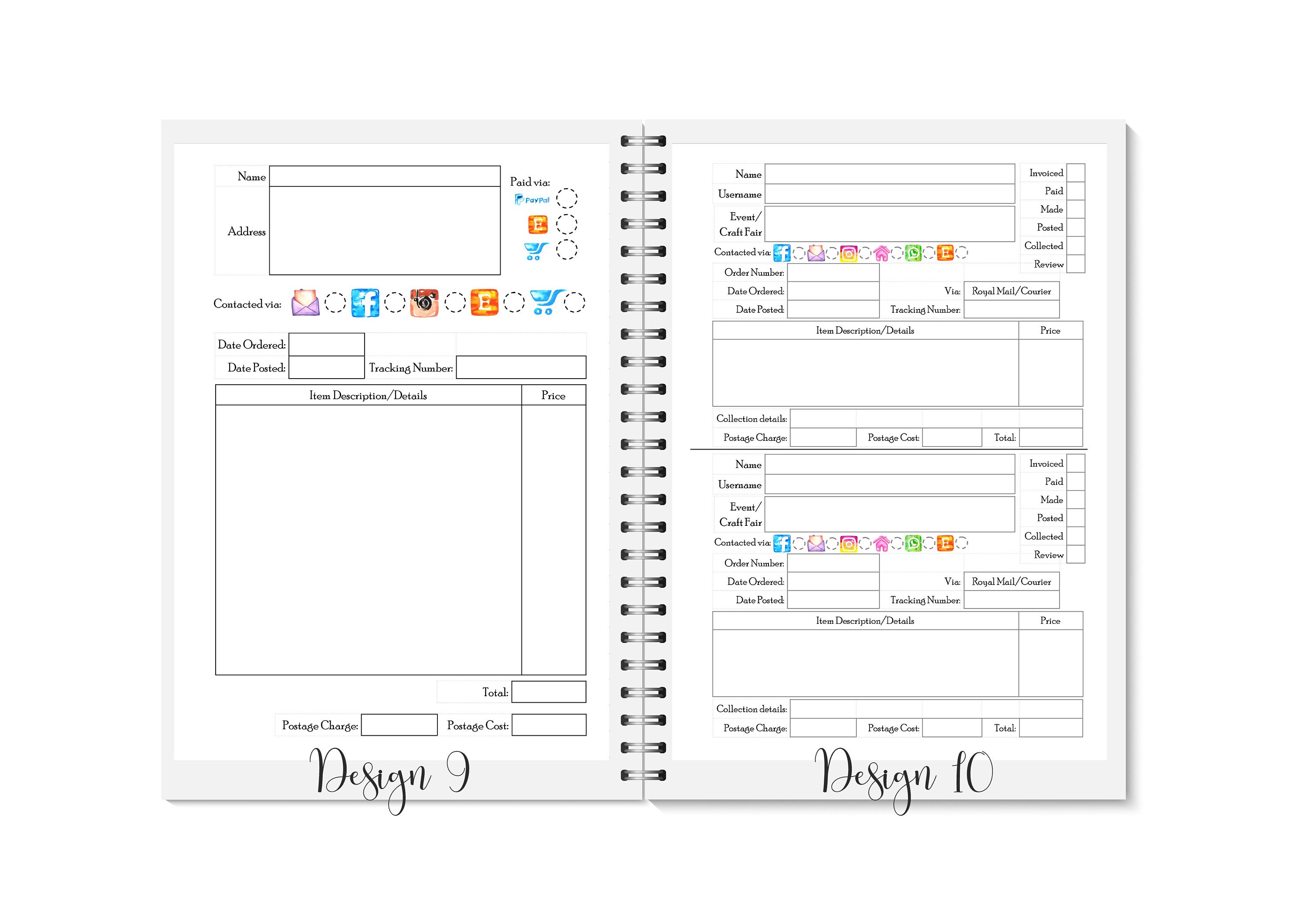 A5 Order Book - Etsy UK