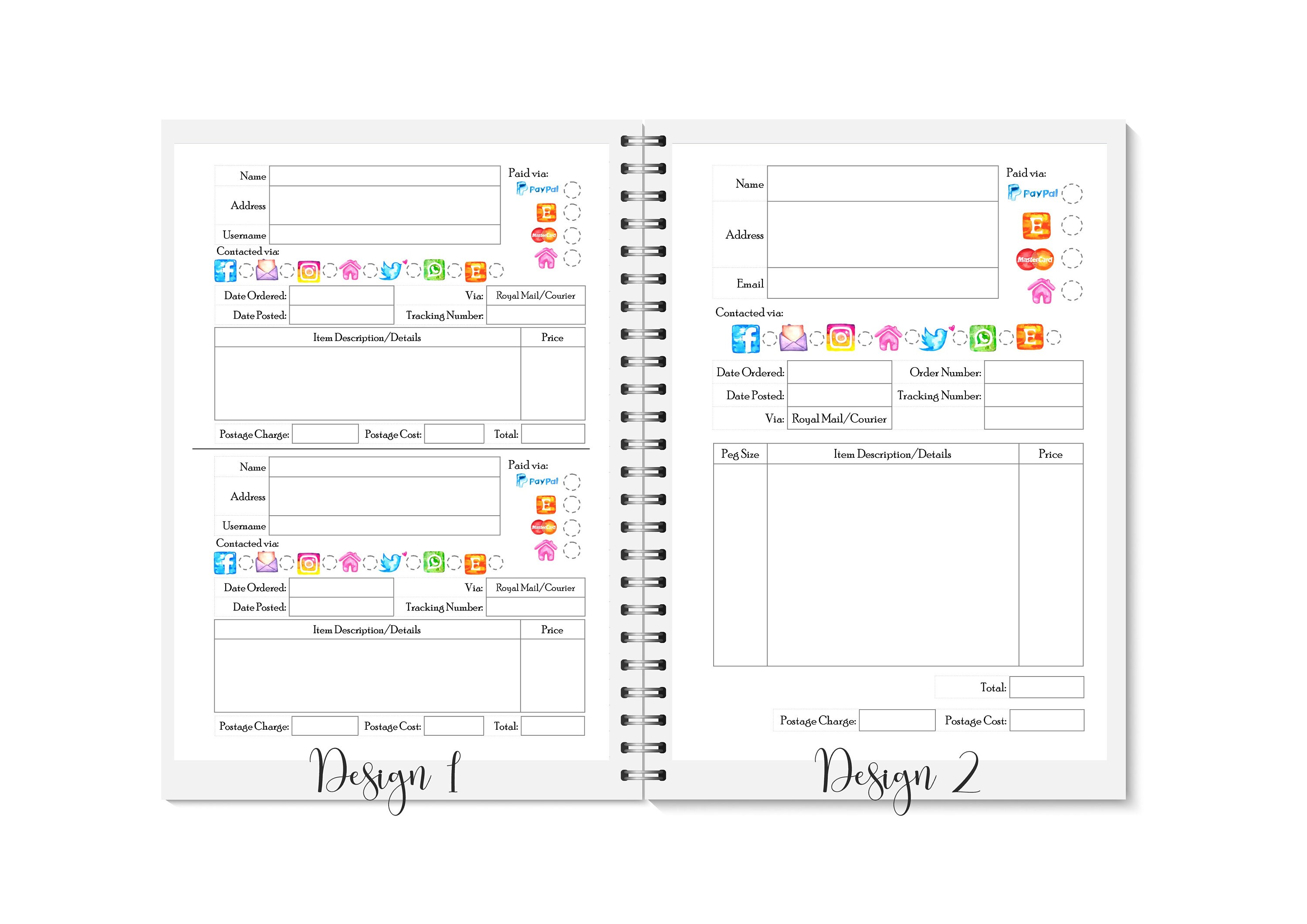 A5 Order Book - Etsy UK