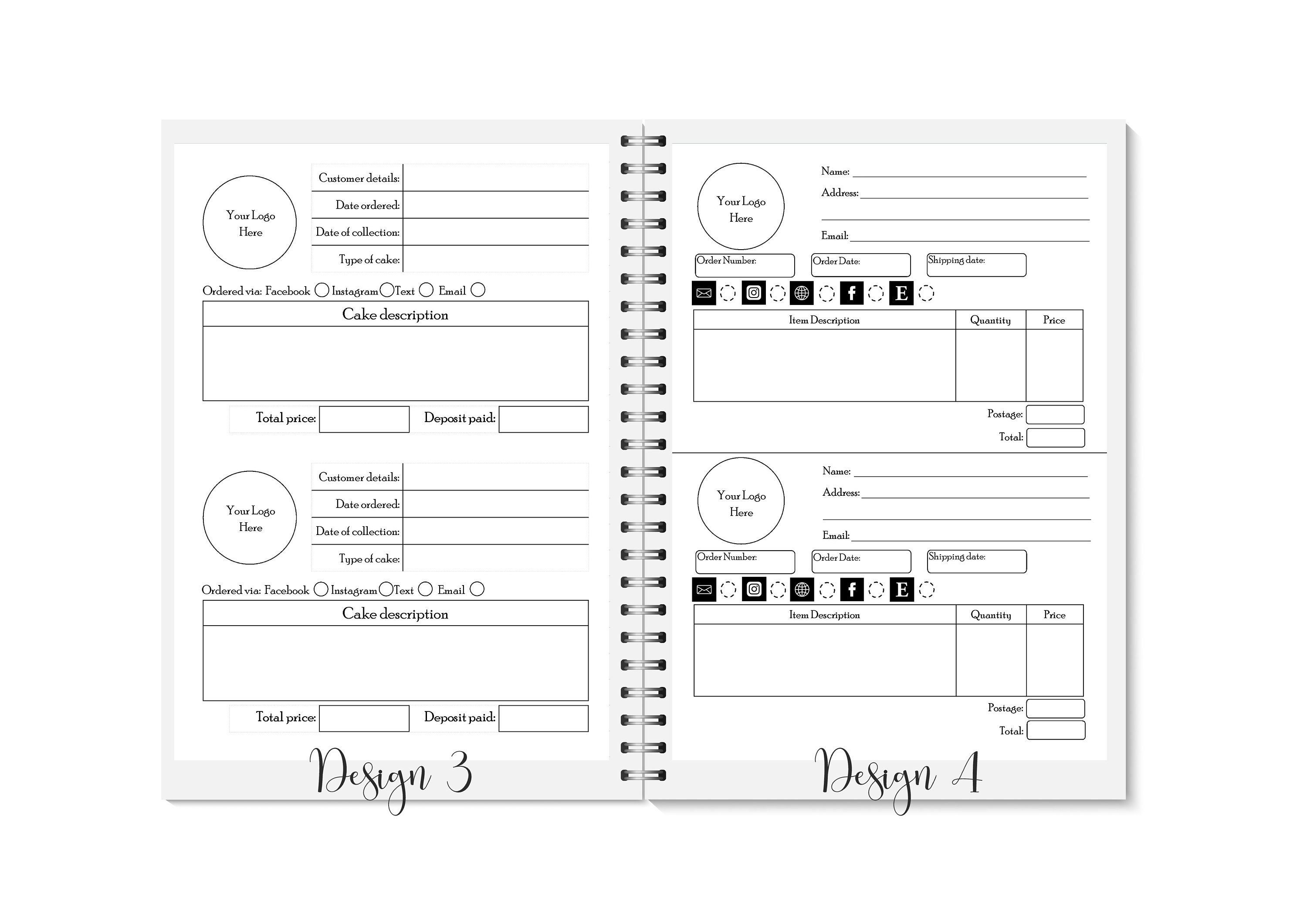 A5 Order Book | Etsy