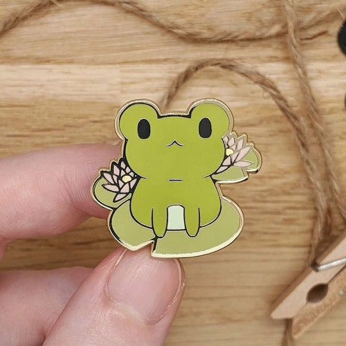 Frog Enamel Pin - Etsy