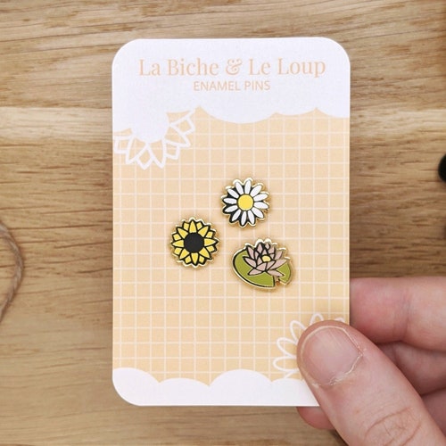 Sunflower Pin - Etsy