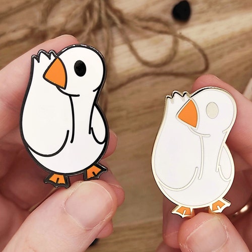 Geese Butt Hard Enamel Pins White Goose Canada Goose Pin - Etsy