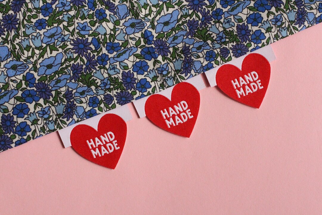 LAST PACK LEFT! Heart Shaped Labels for Handmade Items | Pack of 4 ...