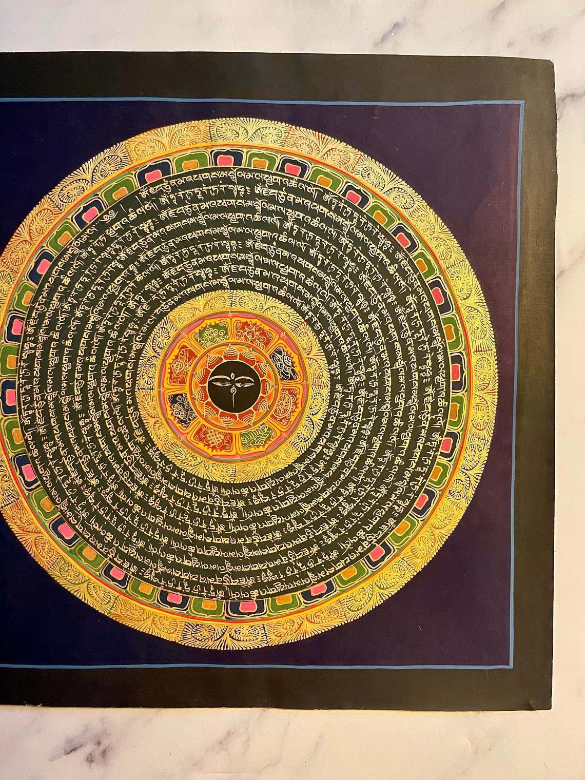 Large Mandala Art Work, Hand Painted - Etsy