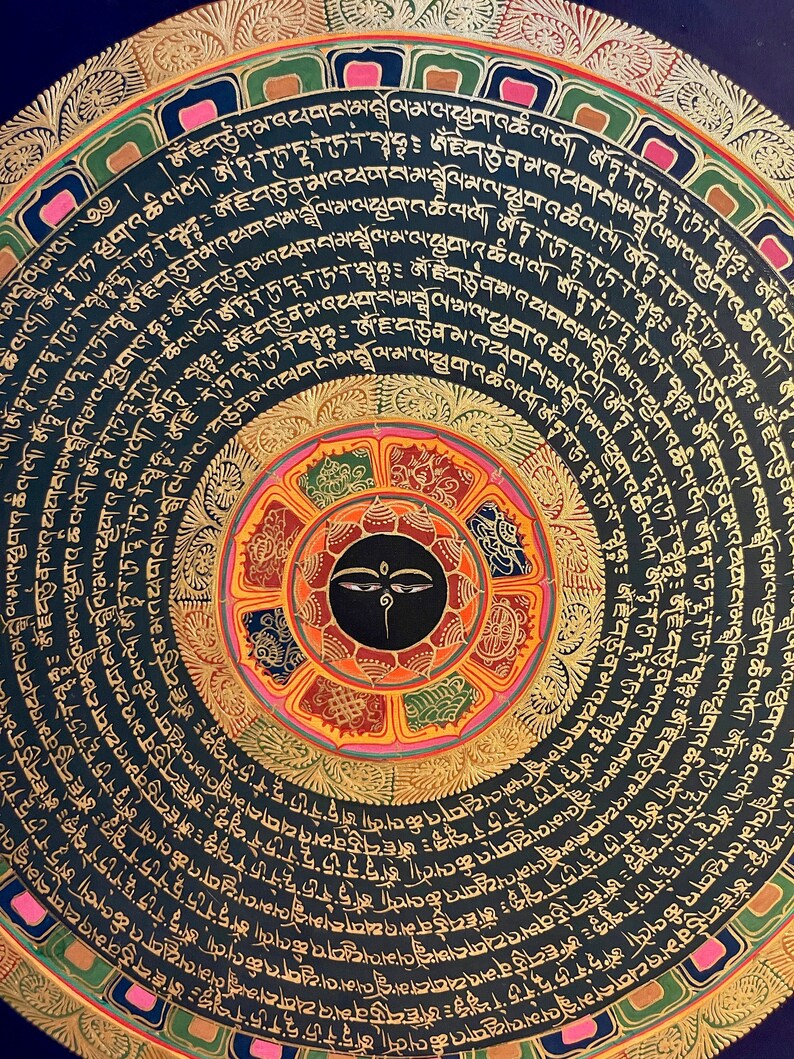 Large Mandala Art Work, Hand Painted - Etsy