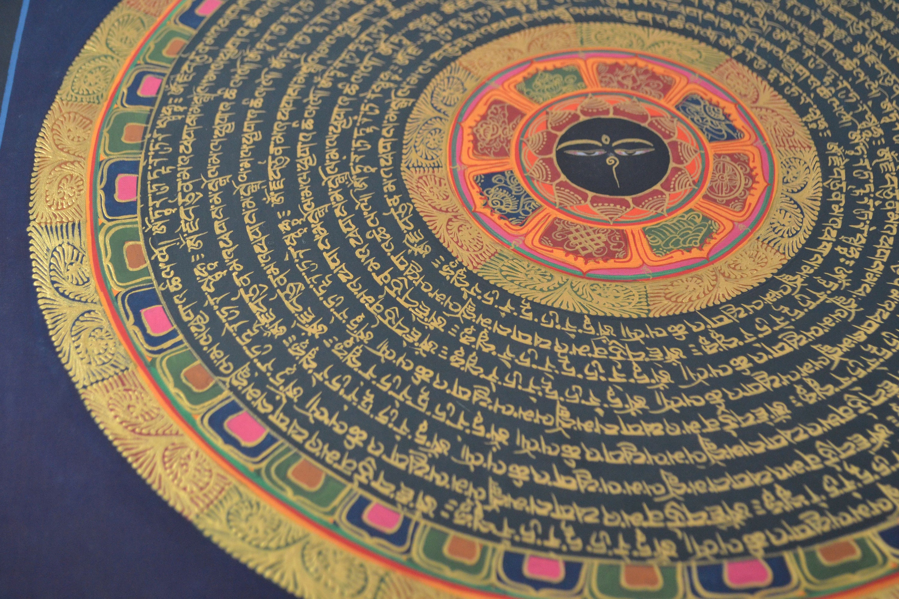 Large Mandala Art Work, Hand Painted - Etsy