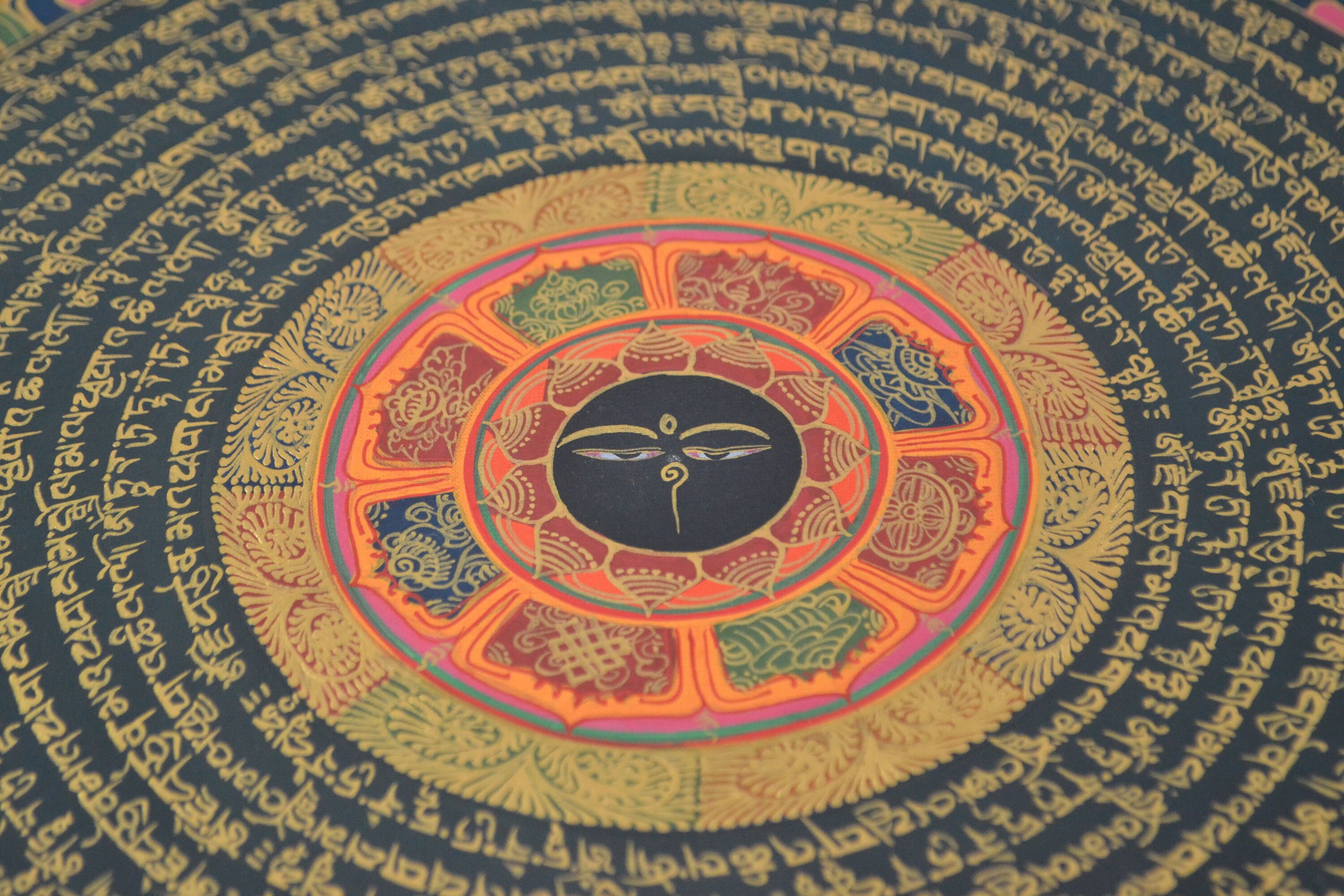 Large Mandala Art Work, Hand Painted - Etsy