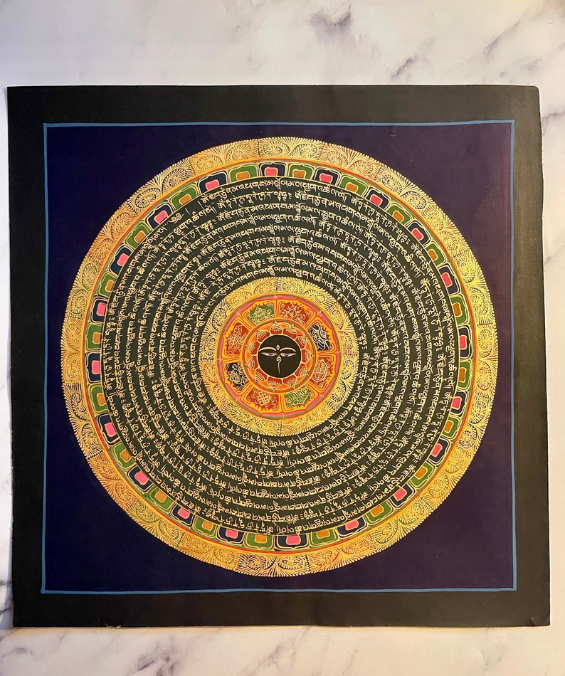 Large Mandala Art Work, Hand Painted - Etsy