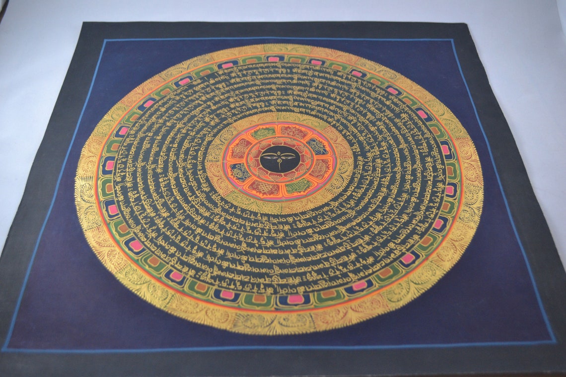 Large Mandala Art Work, Hand Painted - Etsy