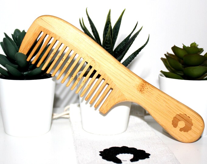 Bamboo Wide Tooth Comb - Etsy