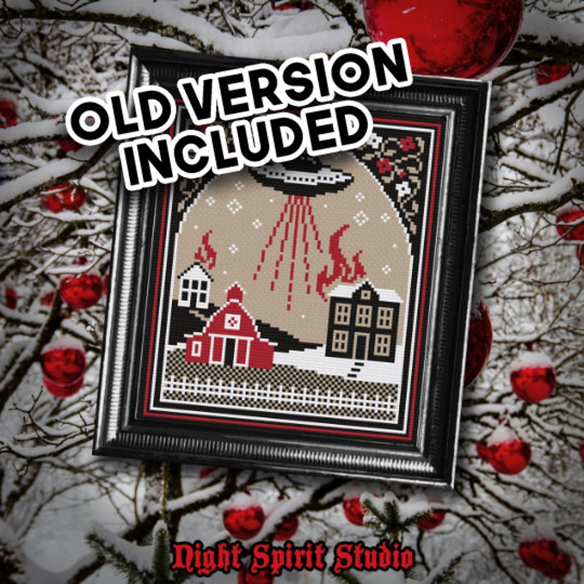 Unexpected Visitors Holiday Alien Invasion Gothic Cross - Etsy Canada