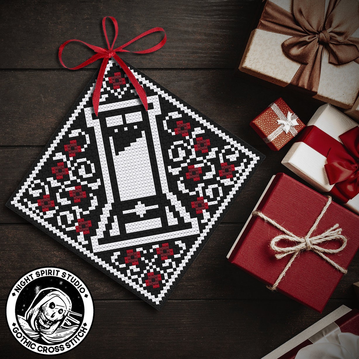 Gothic Guillotine Ornament Gothic Cross Stitch Pattern | Etsy