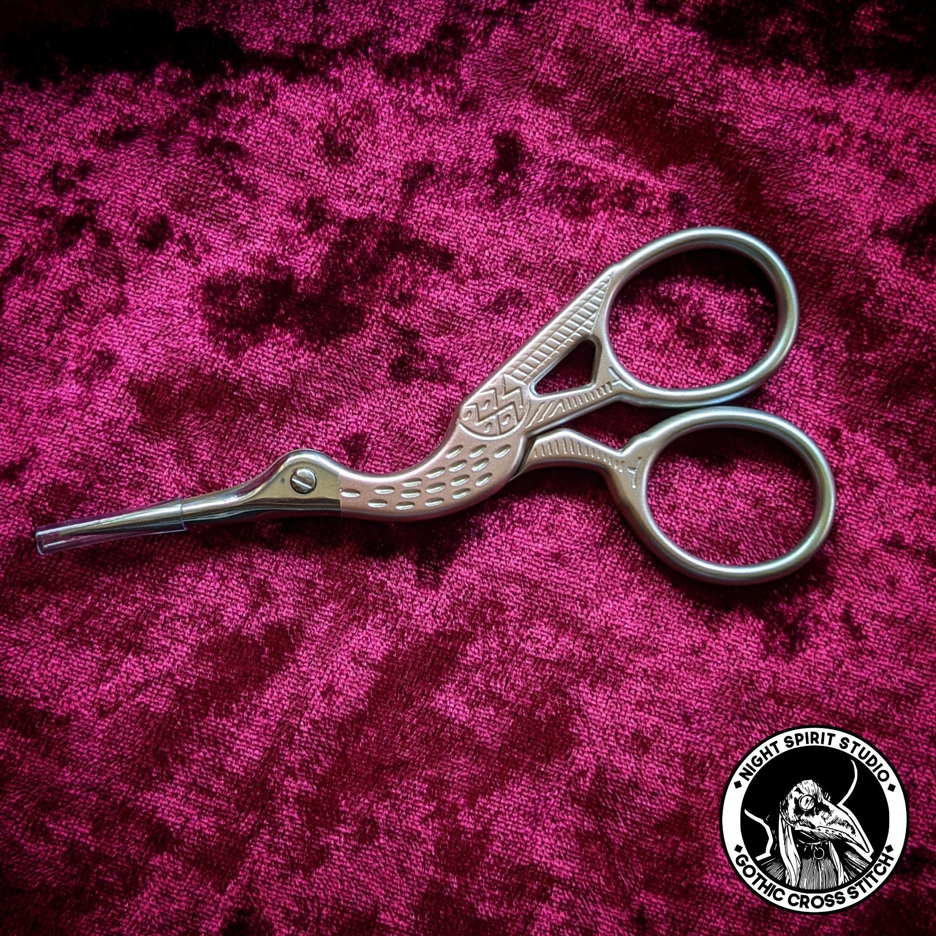 Ornate Victorian Crane Embroidery & Cross Stitch Scissors - Etsy