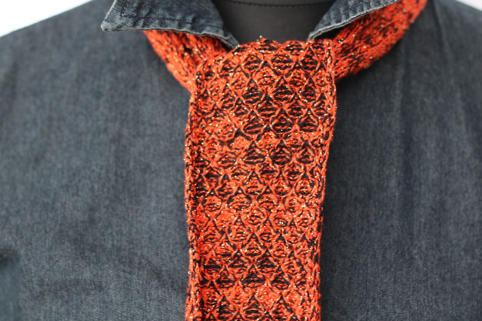 Skinny scarf women Knit boho scarf handmade Organic scarf | Etsy