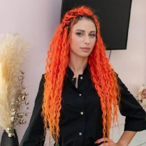 Curly De Dreads Wavy Dreads Synthetic Crochet Dreads - Etsy