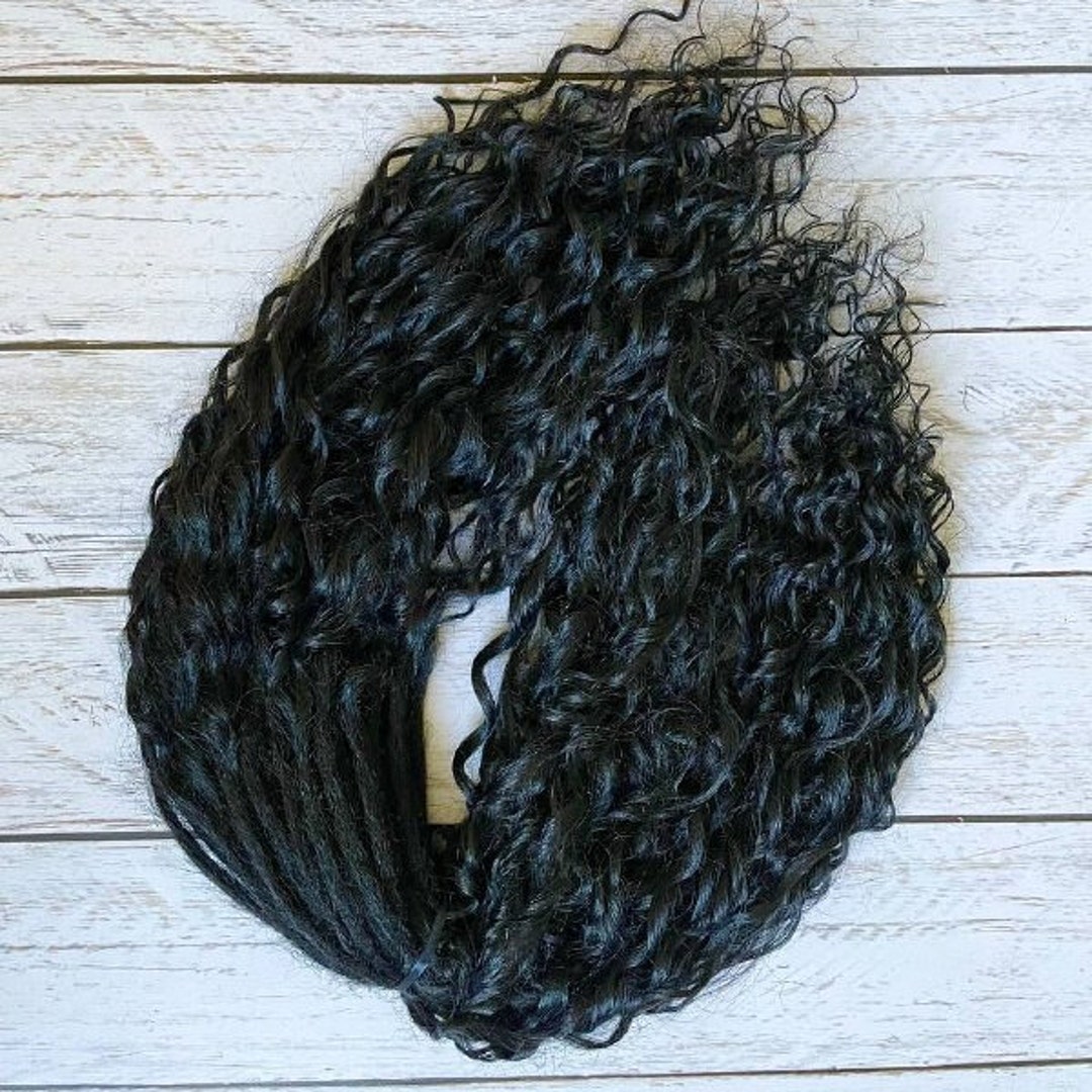 Synthetic Black Curly Dreads Double Ended Dreadlocks Hair - Etsy