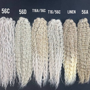Synthetic Black White Dreads Double Ended Dreadlocks Hair Extensions ...