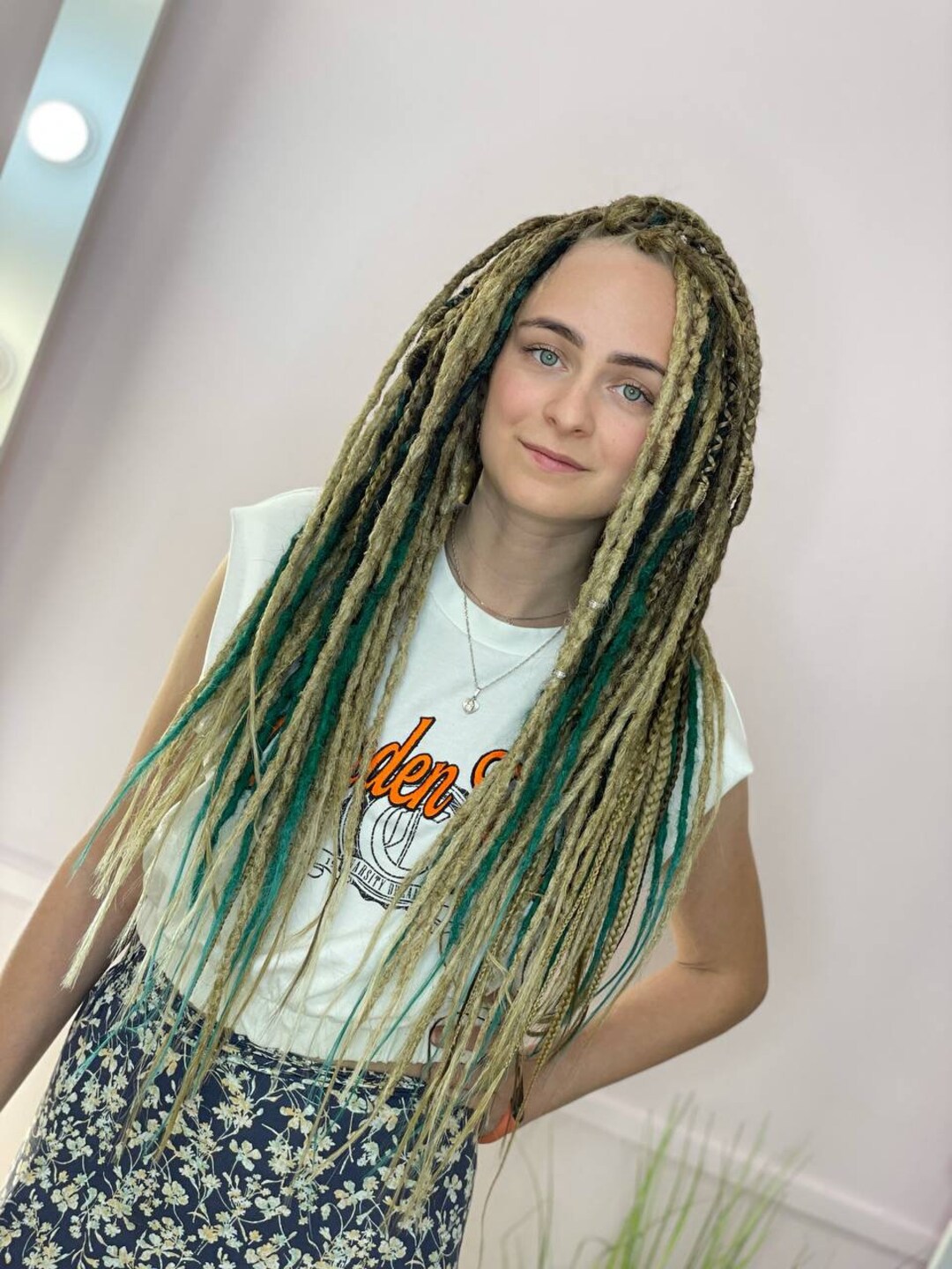 Blonde Synthetic Dreads Hair Extensions Double Ended Dreadlocks Dreads ...