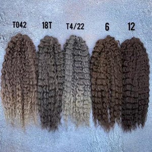 Brown Synthetic Curly Dreads With Braids and Dread Double Ended Dreads ...