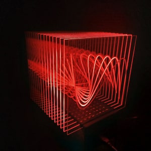 Acrylic Light Display - Spline Wave - Etsy