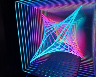 Acrylic Light Display Spline Wave - Etsy