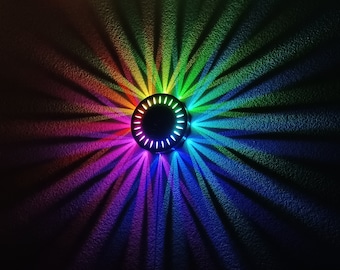 Psychedelic Lamp LED Mood Light Projector Trippy Glass Paint Projection ...