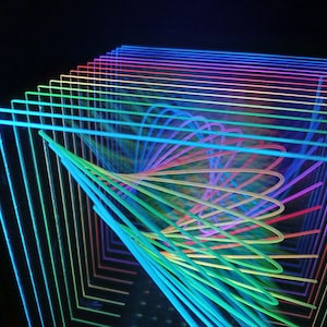 Acrylic Light Display - Spline Wave - Etsy