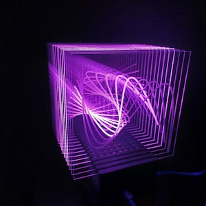 Acrylic Light Display - Spline Wave - Etsy