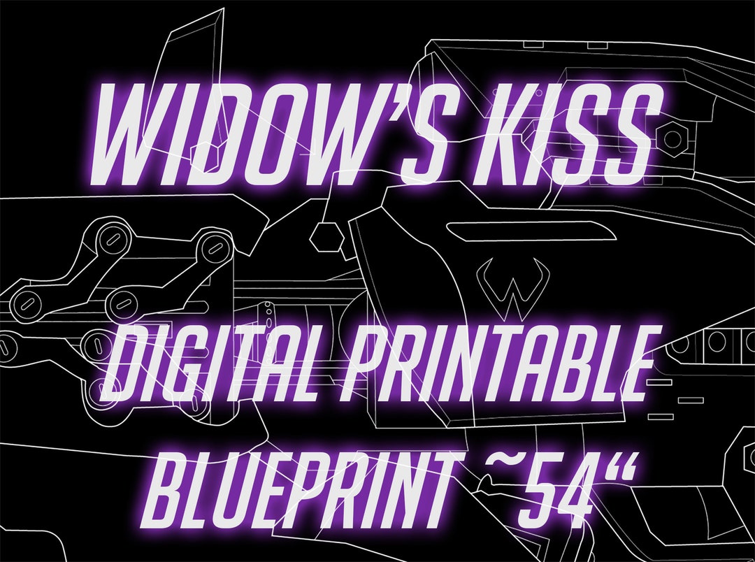 Overwatch Widowmaker Widow's Kiss Sniper Rifle Blueprint Template ...