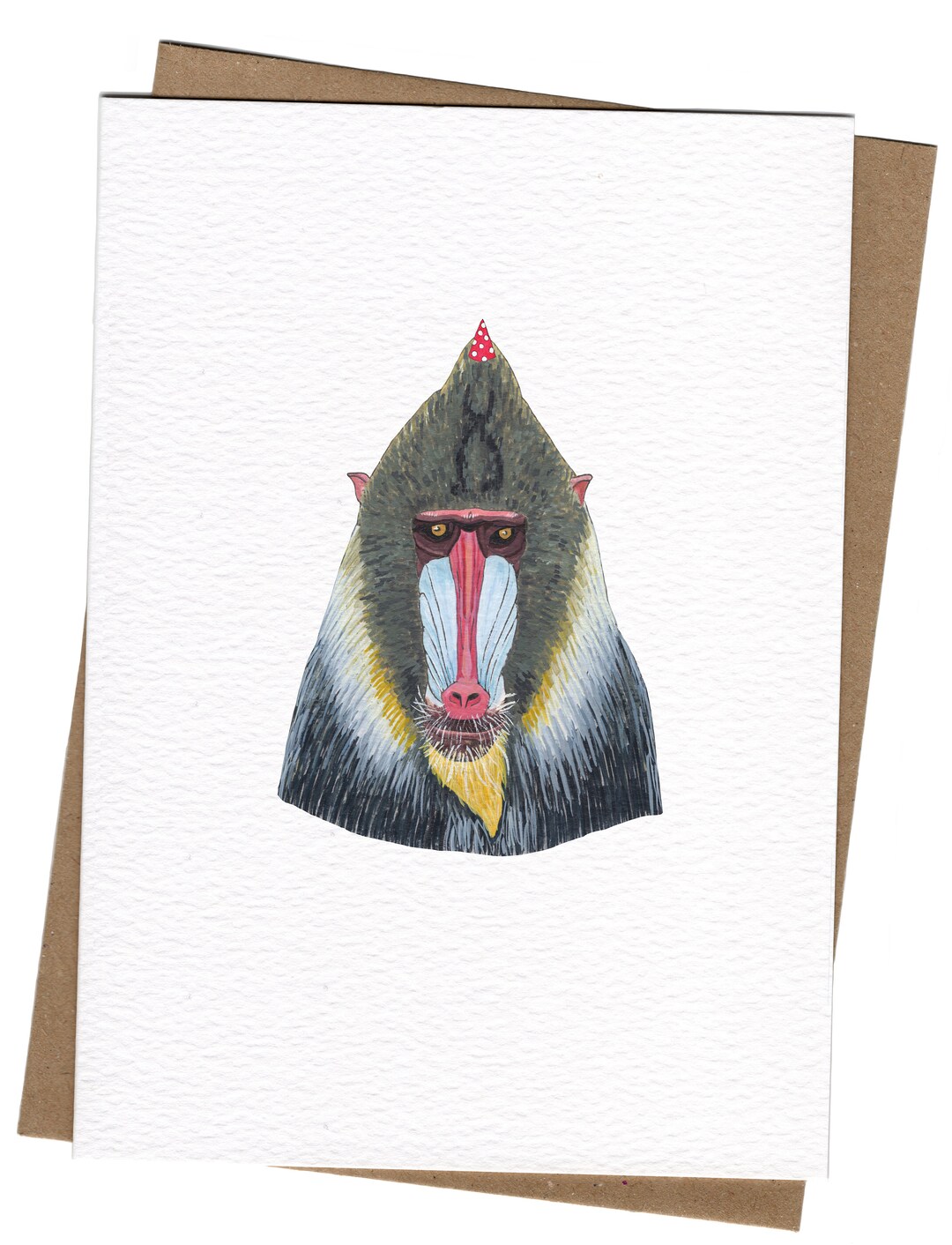 Party Baboon Card - Etsy