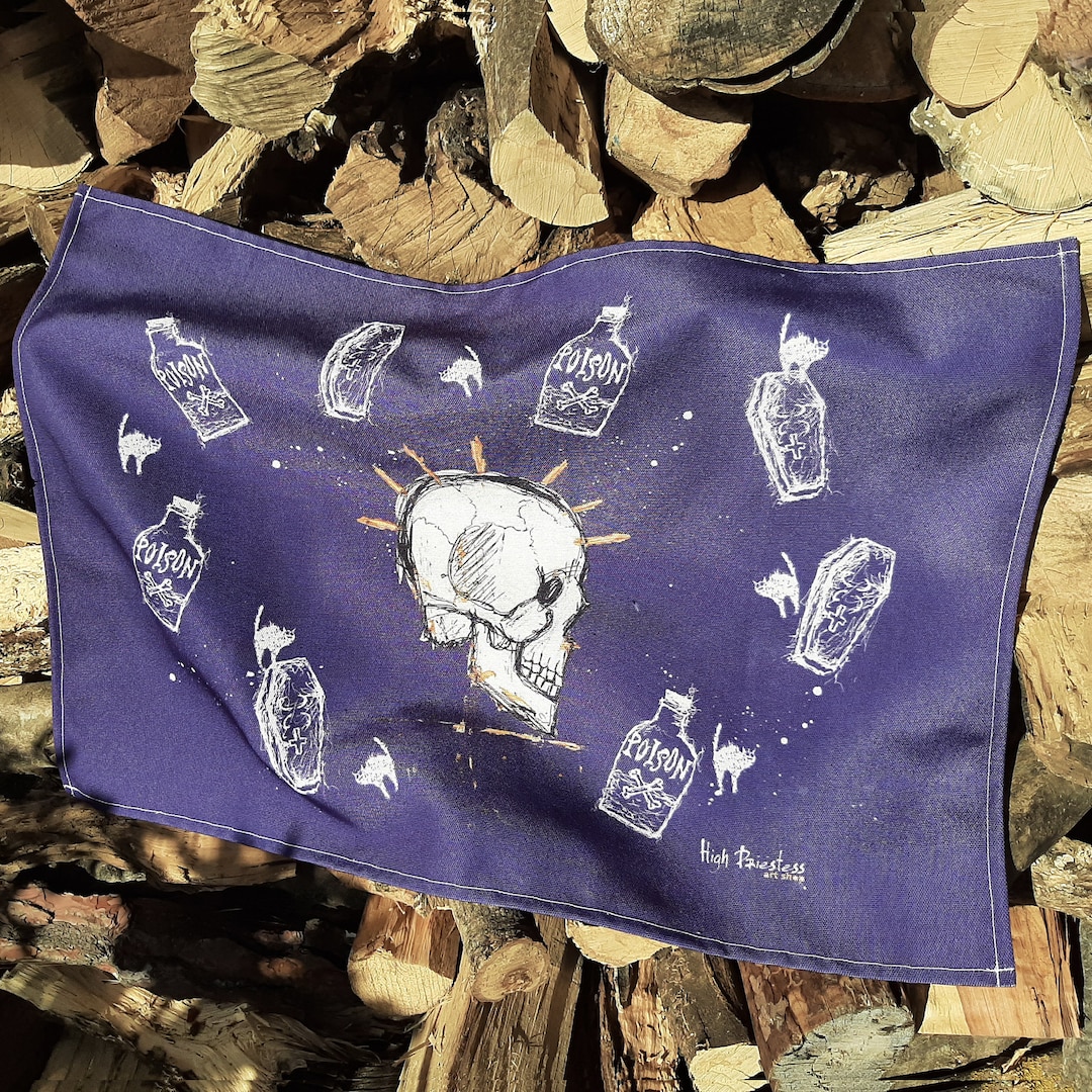 PURPLE TAROT Cloth, Carding Cloth, ALTAR Cloth, Altar Reading Cloth ...