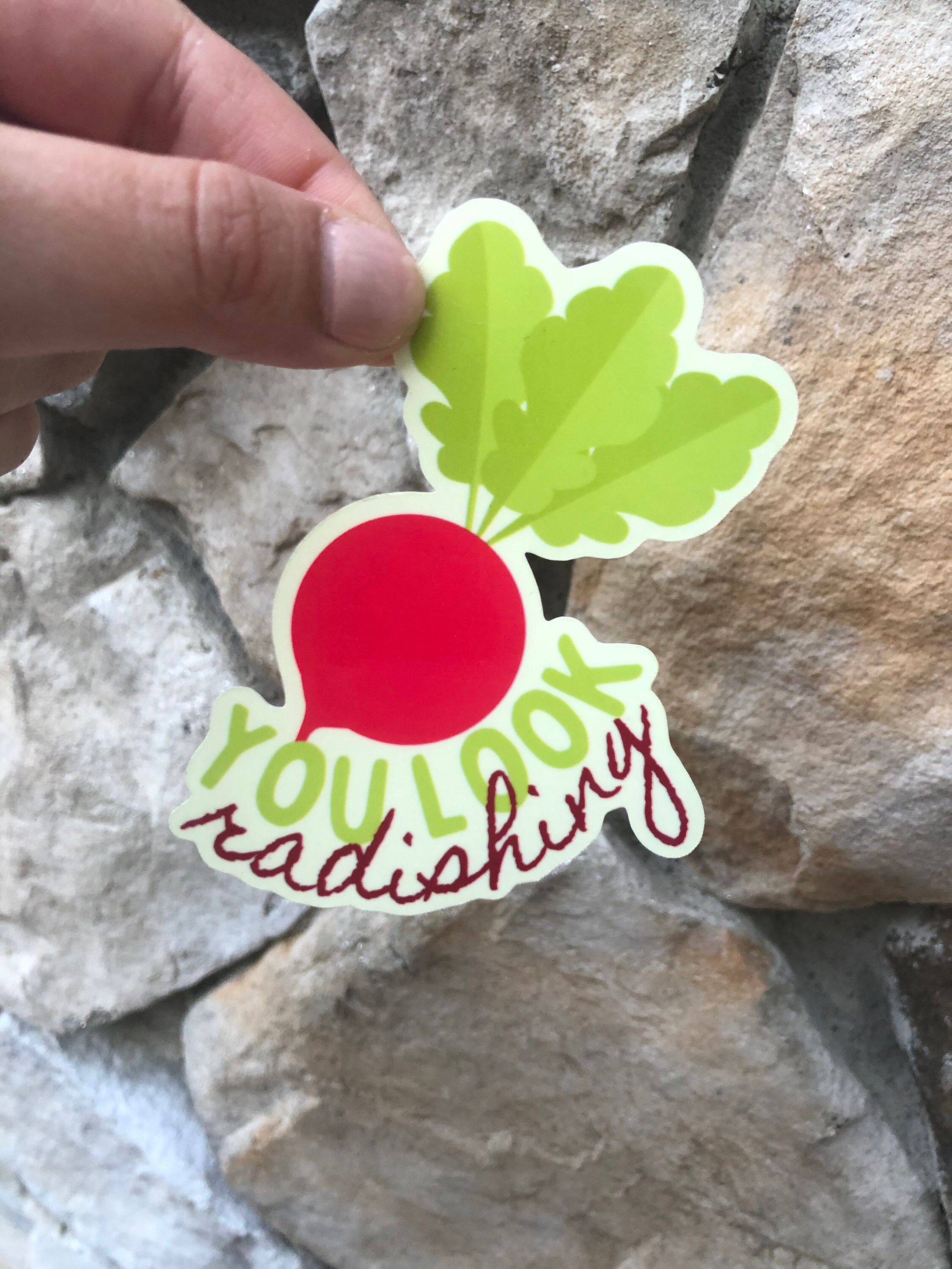 Look Radishing Radish Pun Food Pun Food Sticker Pun | Etsy