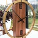 Original Natural Wall Clock,natural Wood Hand Made Clock,unique Design ...