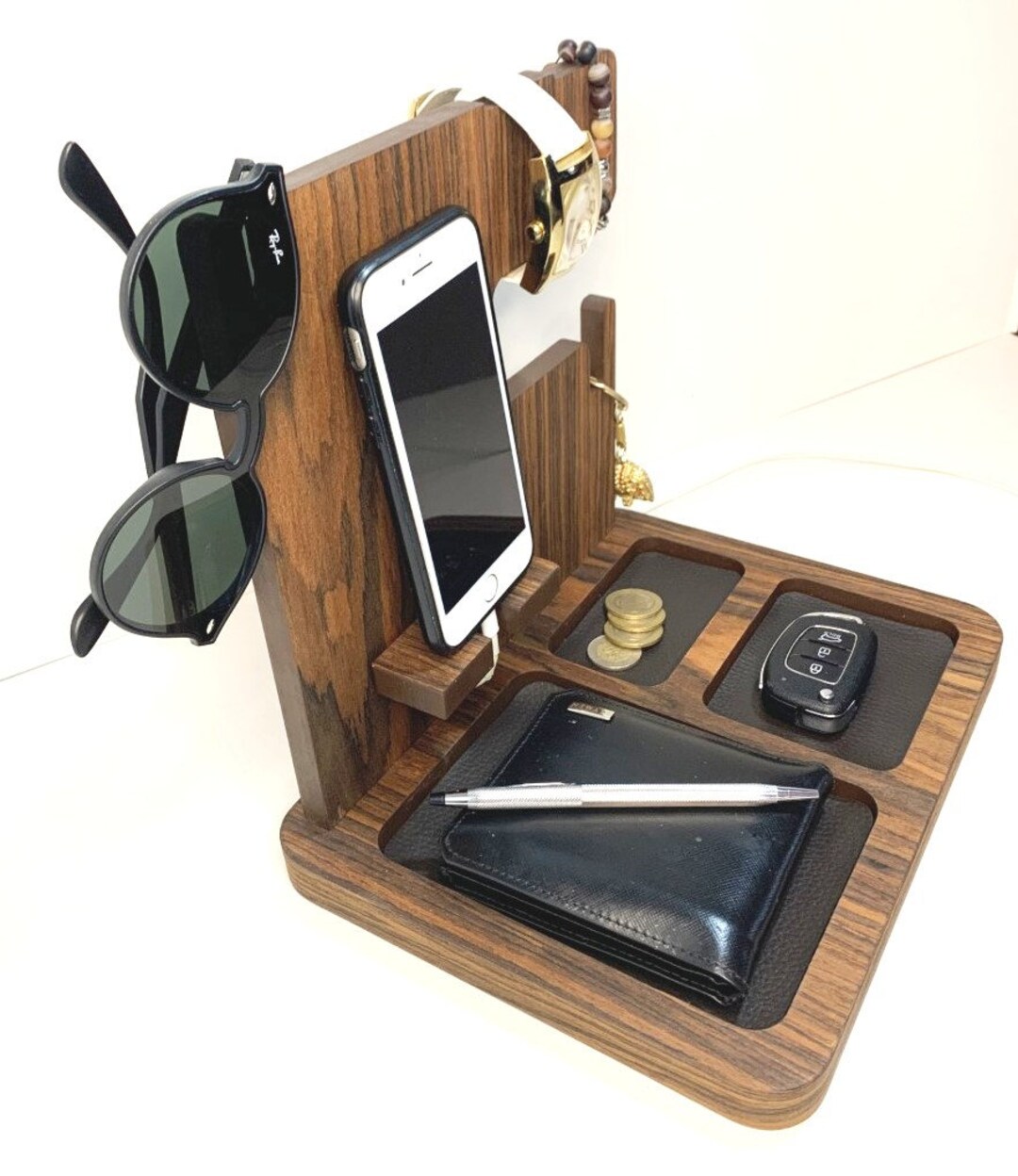 Wooden Docking Station - Rosewood - Etsy