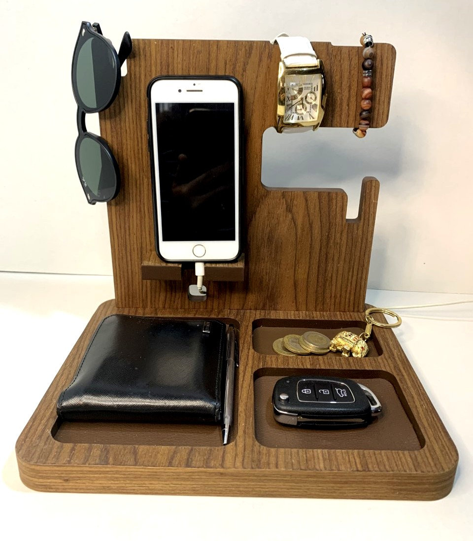 Wooden Docking Station - Walnut - Etsy