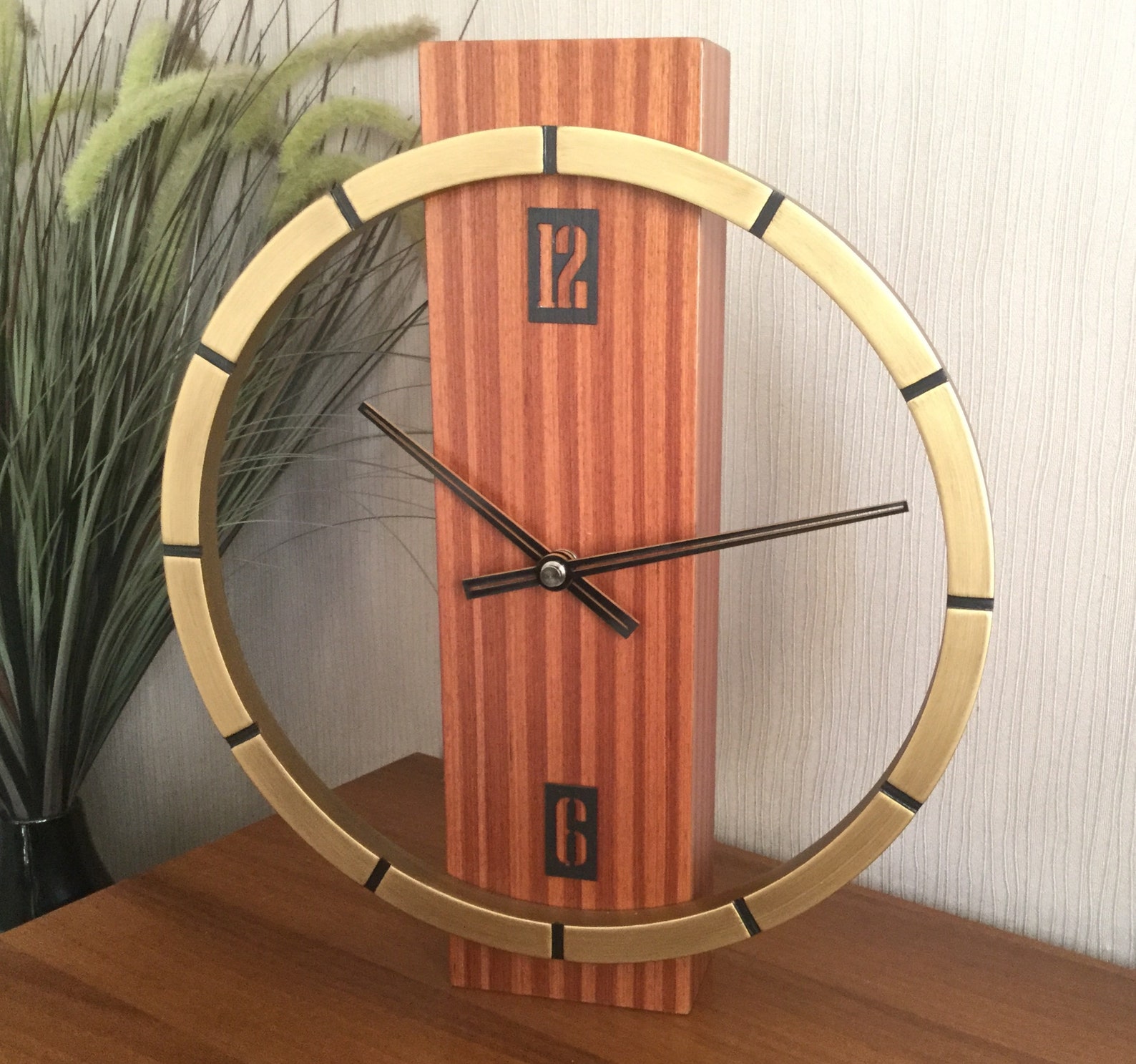 Original Natural Wall Clock,natural Wood Hand Made Clock,unique Design ...