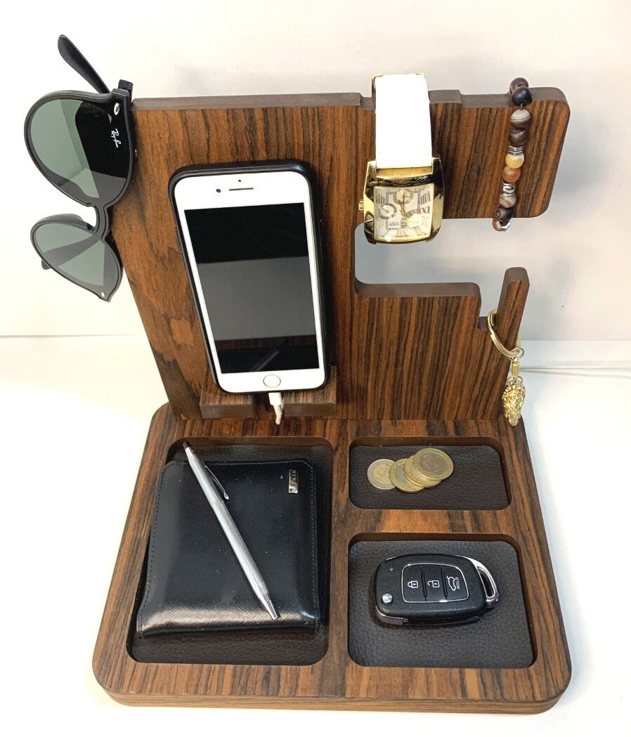 Wooden Docking Station - Rosewood - Etsy