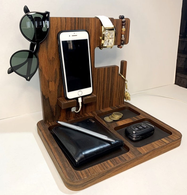 Wooden Docking Station - Rosewood - Etsy