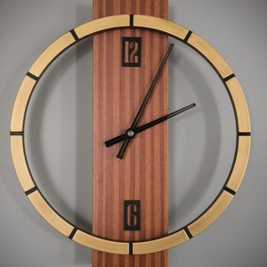 Original Natural Wall Clock,natural Wood Hand Made Clock,unique Design ...